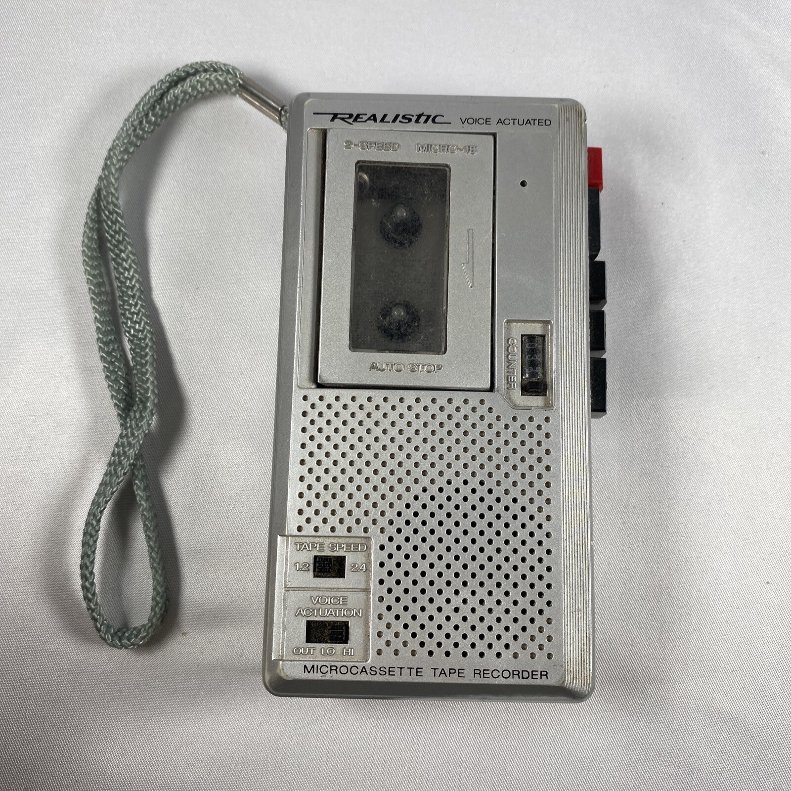 Vintage Realistic Micro-18 Voice Actuated Micro Cassette Recorder Tape ...