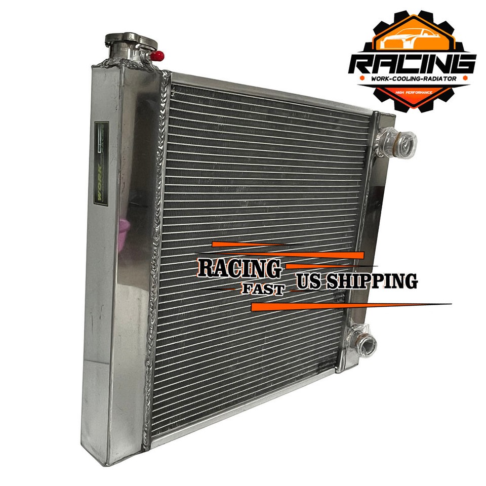 Double Pass 22"x 19" Universal Aluminum Radiator For Chevy SBC 350 ...