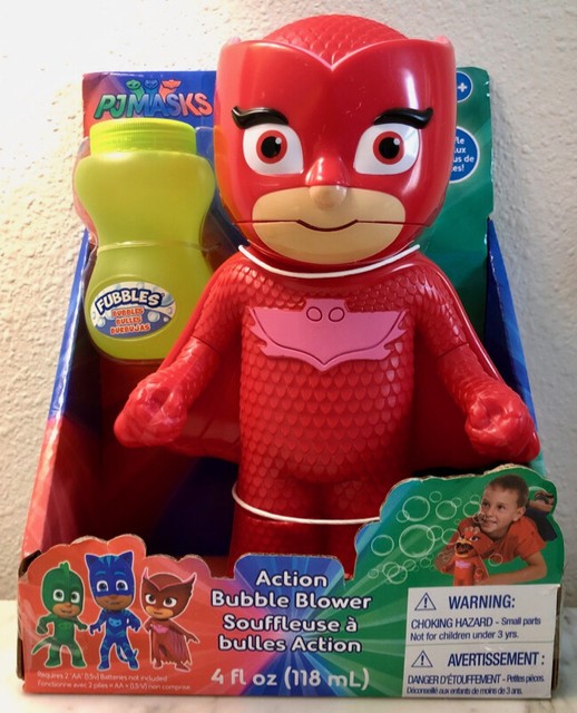 PJ Masks Owlette Action Bubble Blower With Bubbles Nickelodeon for sale ...