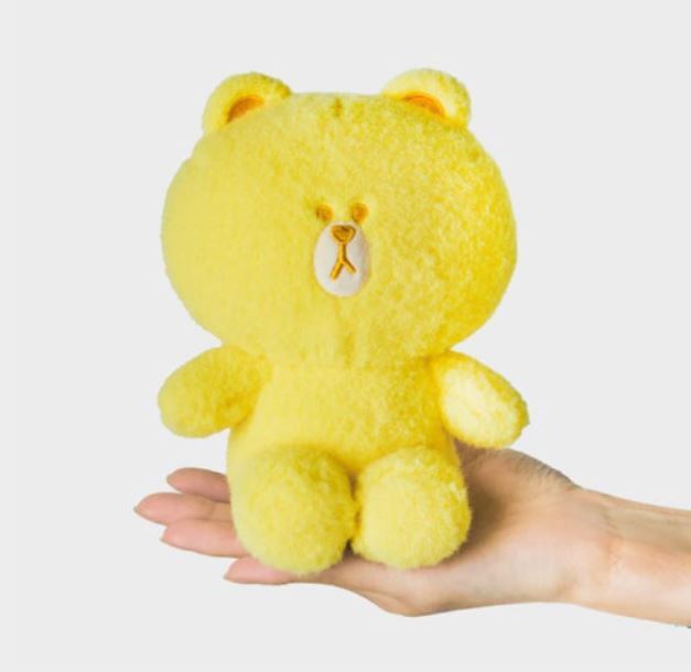 Line Friends Character Brown Sitting Plush Doll Teddy Bear Various ...
