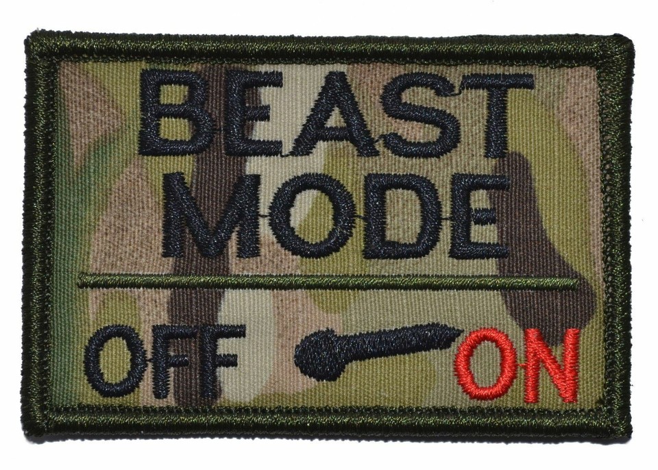 BEAST MODE Activated - 2x3 Hook Fastener Patch | eBay