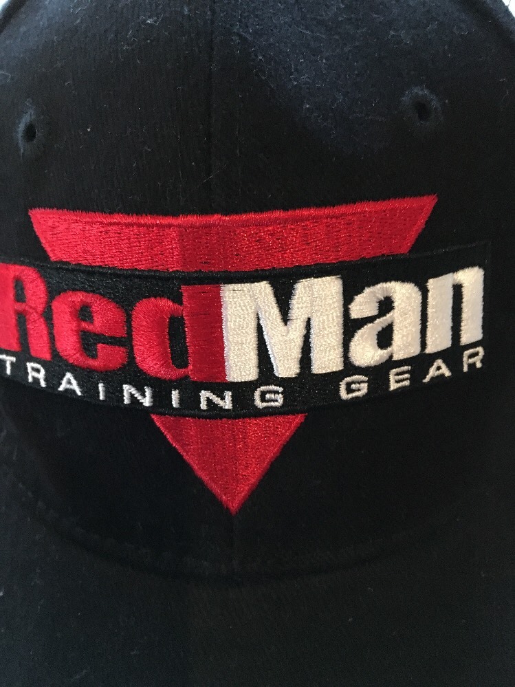 Redman Red Man Training Gear Hat Cap Embroidered Adjustable Black Red ...