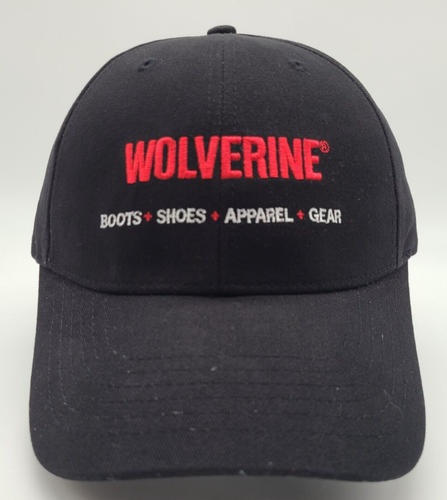 Wolverine Black Adjustable Strap Back Hat Cap Boots Shoes Apparel Gear ...