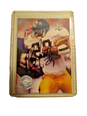 Autographed 1991 #258 Barry Foster Pro Set Platinum Pittsburgh Steelers ...