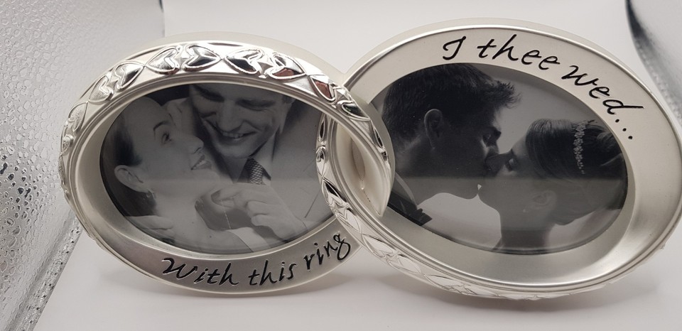 Interlinked Circles Enamel Wedding Photo Frame, New | eBay