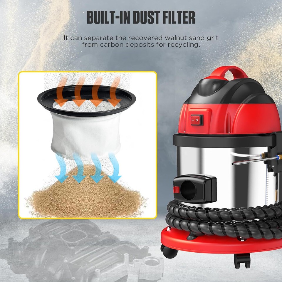 1200W Walnut Blaster Carbon Deposit Cleaner Automotive Walnut Blaster ...