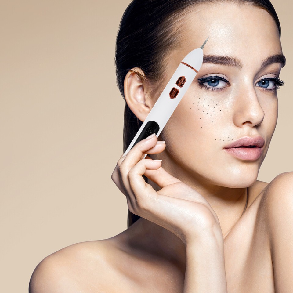 LCD Laser Skin Tag Freckle Wart Dot Mole Remove Pen Dark Spot Tattoo ...