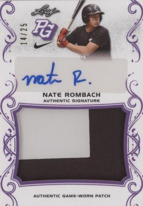 2018 Leaf Perfect Game National Showcase - Patch Autographs Nate ...
