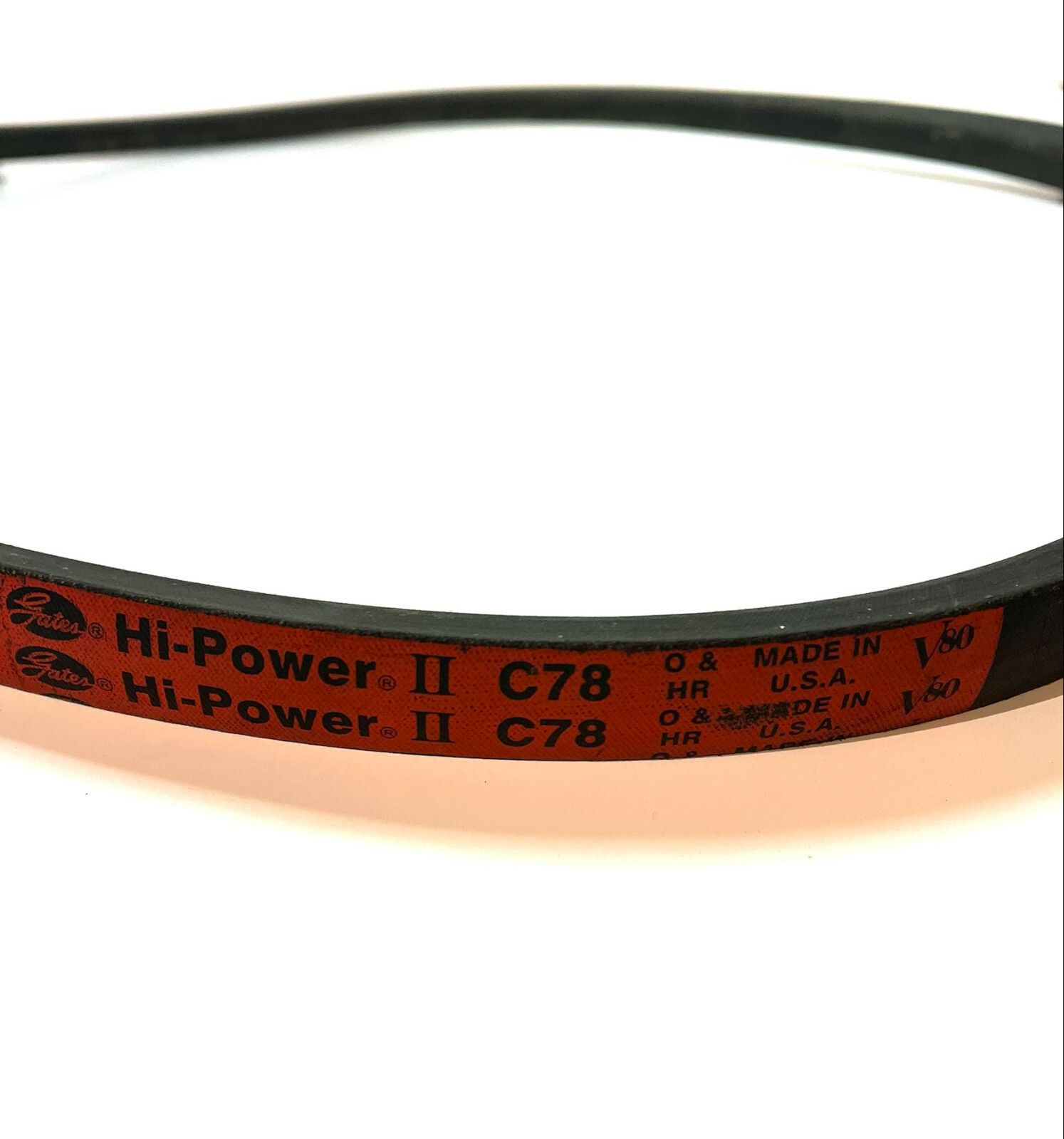 New Gates Hi-Power ll V-belts. C60,C71,C75,C78,C85,C90,C96. (64in-100in ...