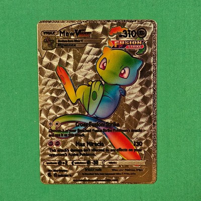Gold Foil Mew VMAX Rainbow Pokemon Card NM | eBay
