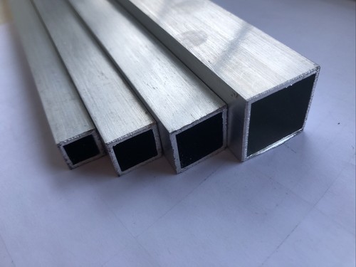Aluminium Box Section Tube square 13mm 16mm 19mm 25mm 1/2" 5/8" 3/4" 1 ...