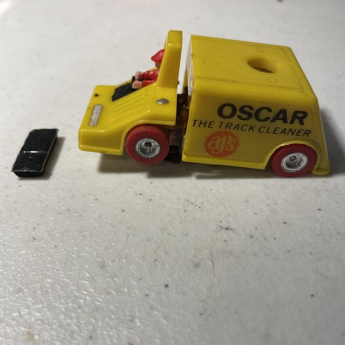 AJ’s OSCAR THE TRACK CLEANER HO SLOT CAR BRASS. VGC! (Please Read ...