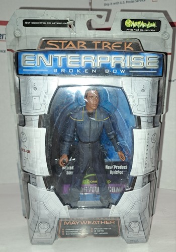 2002 Art Asylum Star Trek Enterprise Broken Bow Travis Mayweather MIB ...