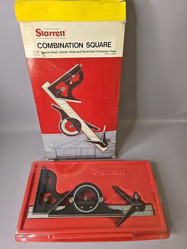 New Open Box Starrett Combination Square Set & Square, Center ...