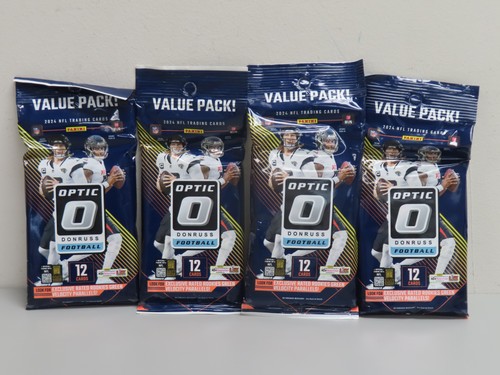(4) Lot 2024 Panini Donruss Optic NFL Football Factory Sealed Value ...