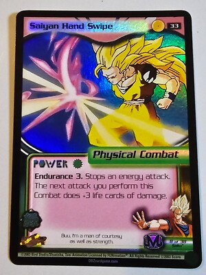 Saiyan Hand Swipe 2003 Score Unlimited Dragon Ball Z DBZ TCG #33 FOIL ...