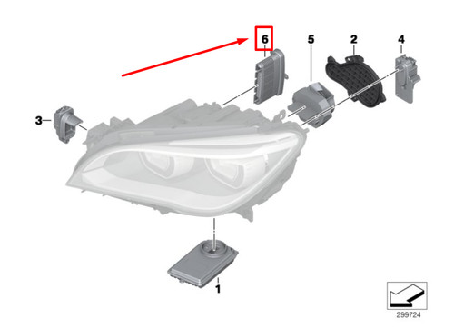 NEW BMW 7 F01, F02 LED LIGHTS CONTROL UNIT 7440876 63117440876 ORIGINAL ...