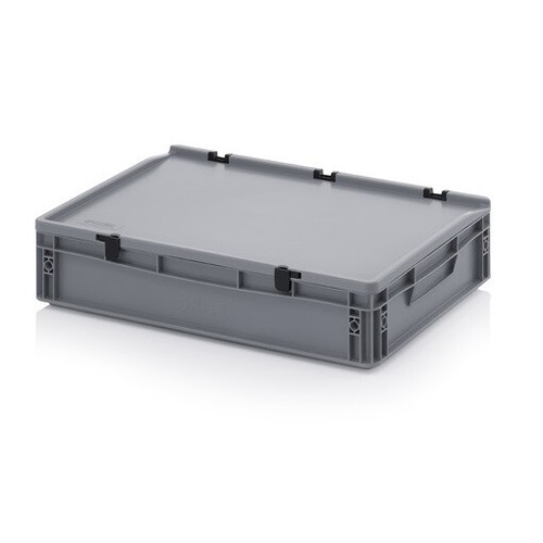 Transport container 60x40x12 with lid case transport case box ...