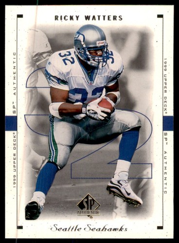 1999 SP AUTHENTIC RICKY WATTERS SEATTLE SEAHAWKS #80 | eBay