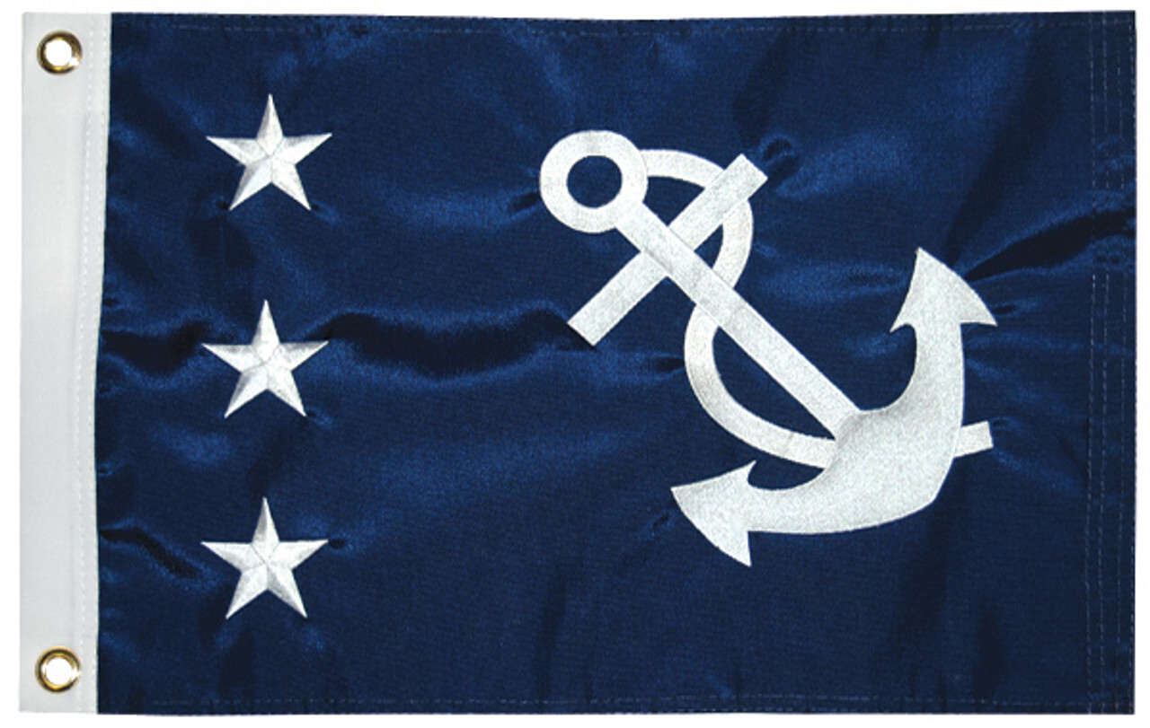 93082 Taylormade Past Commodore Officer Flag w/ 2 Brass Grommets 12" x ...