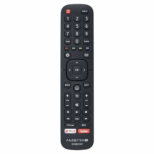 New Original EN2B27AM For Hisense AMSTRAD LCD TV Remote Control Netflix ...