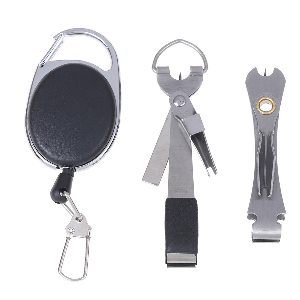 4 in1 Quick Knot Tying Tool Fly Fishing Clippers Line Cutter Nippers ...