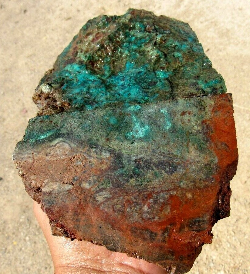 3.82 LB AZ Planet Mine Chrysocolla/Turquoise Rough Stone Lapidary (DX ...