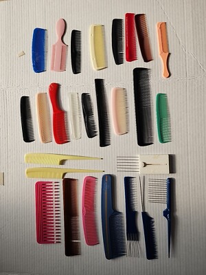 Vintage Plastic Combs Lot of 27 Goody Unbreakable Hair Picks Styling | eBay