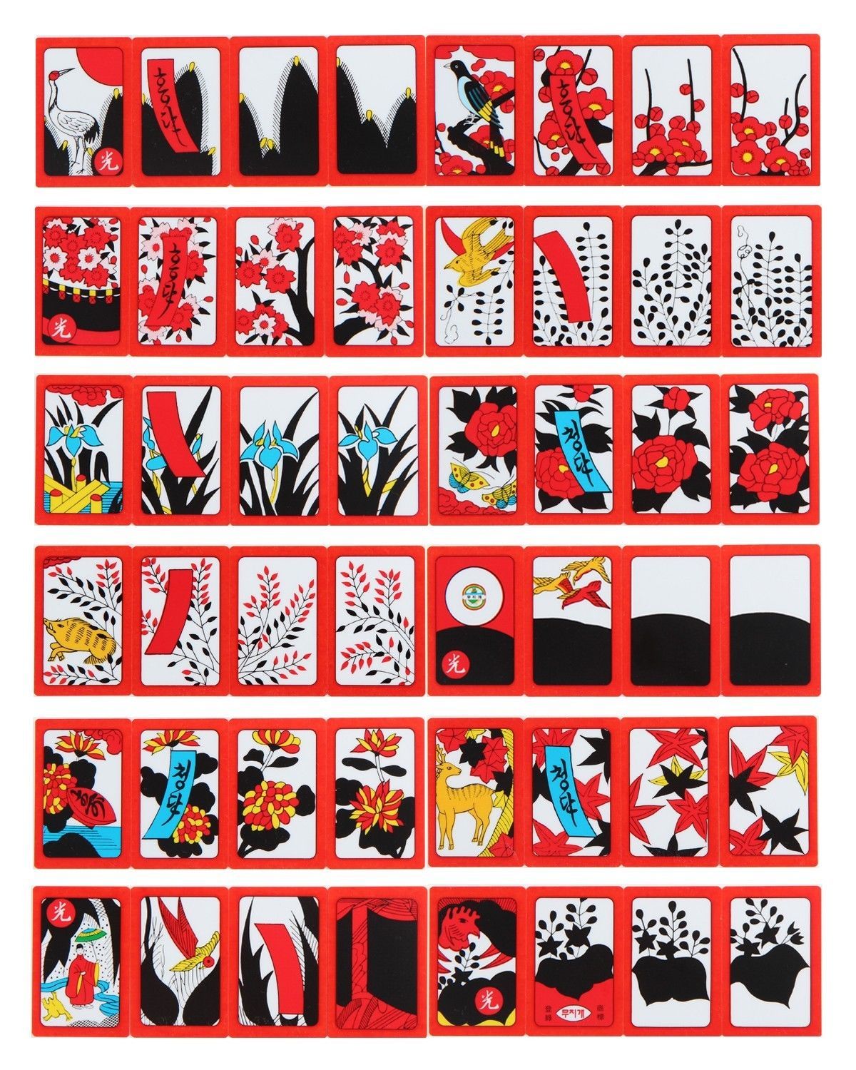 Korean Playing Cards Game Korea Hwatu & Free Gift (with 6 Jockers Hwatu ...