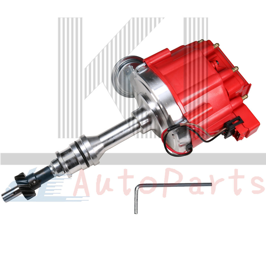 Red HEI Distributor W/Module For 351C, 351M Cleveland, 400, 429, and ...