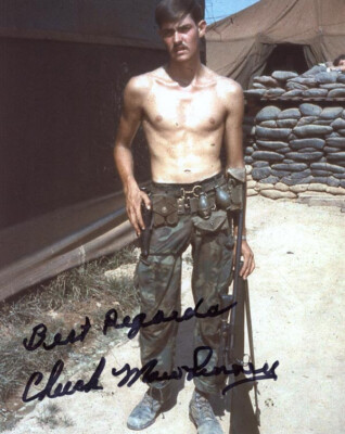 CHUCK MAWHINNEY SIGNED AUTOGRAPHED 8x10 PHOTO FAMOUS MARINE SNIPER ...
