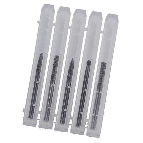 Micro Air Die Grinder Bit Set Carbide Burr Set 5pc 3MM Shank | eBay