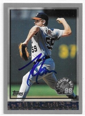TODD JONES Autographed Signed 1998 Topps Opening Day card #67 Detroit ...