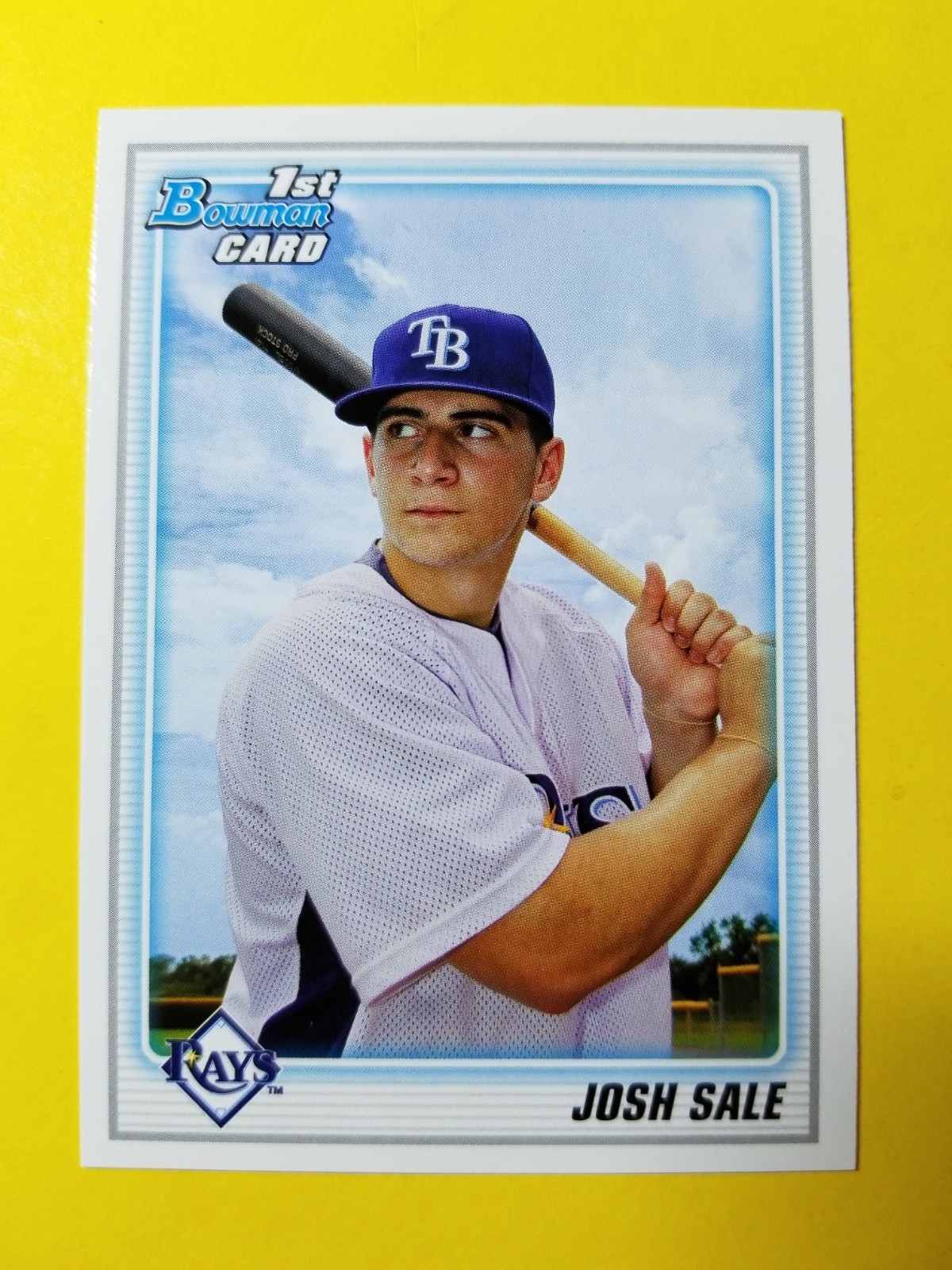 JOSH SALE - RC ROOKIE #BDPP77 TAMPA BAY RAYS - 2010 BOWMAN MLB BASEBALL ...