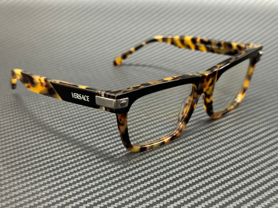 VERSACE VE3354 5456 Brown Havana Men's 55 mm Eyeglasses | eBay