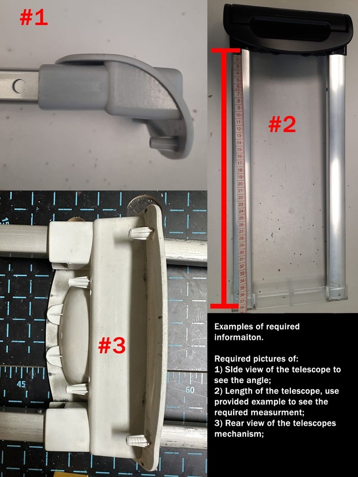 RIMOWA PARTS, telescopic handles, different types, READ DESCRIPTION. | eBay