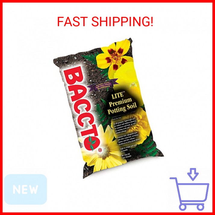 Michigan Peat 1420 Baccto Lite Premium Potting Soil for Indoor Outdoor ...