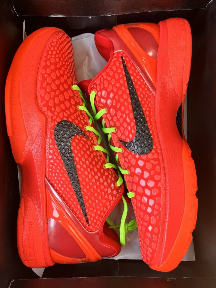 Men's Nike 'Reverse Grinch' Kobe 6 Protro US Size 8.5 Brand New & Never ...