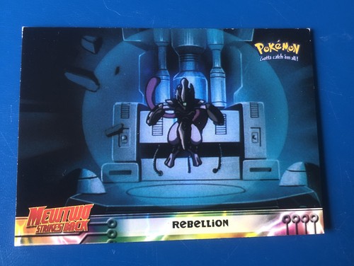 Pokemon Card - Rebellion #8 - Topps - Mewtwo Strikes Back - Blue Logo ...