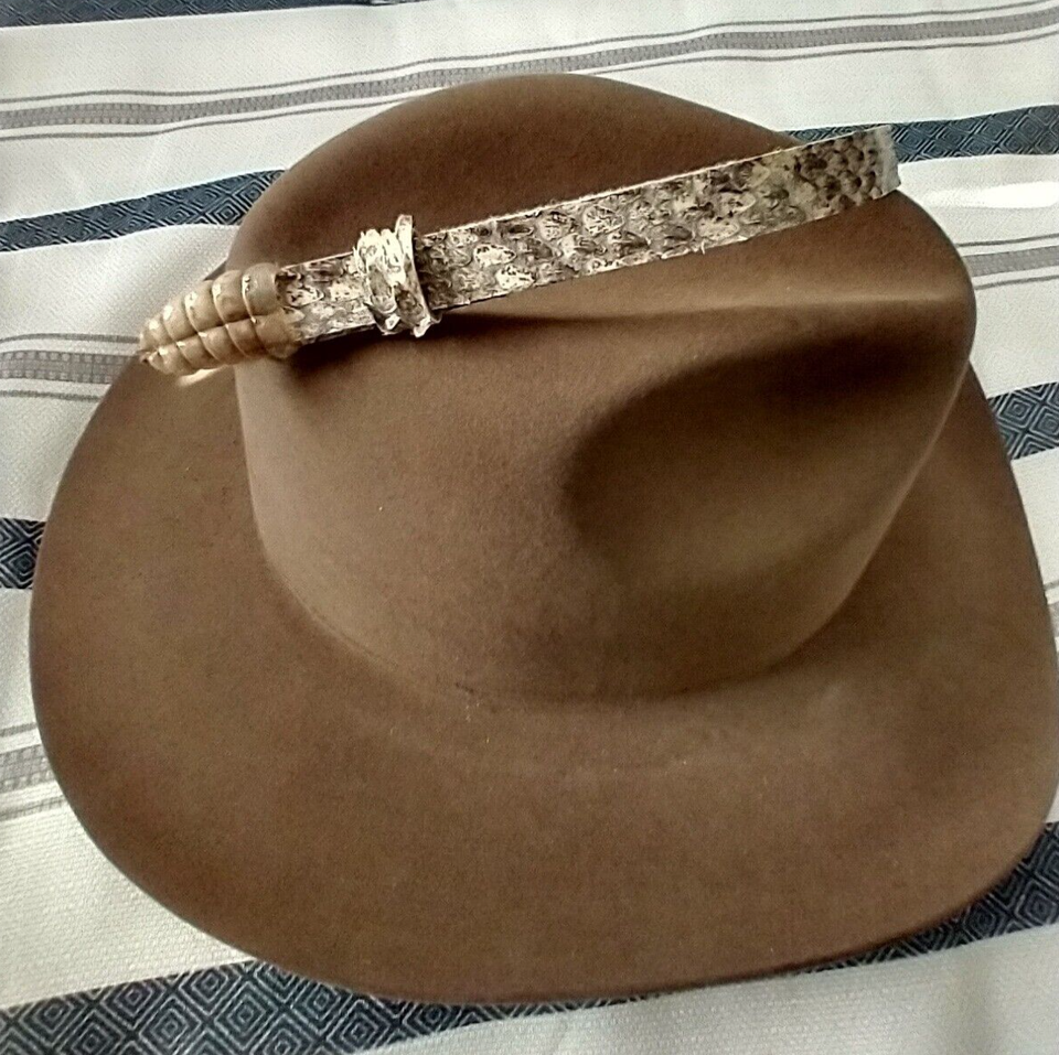 Real Western Diamondback Rattlesnake Skin cowboy cowgirl Hatband w ...
