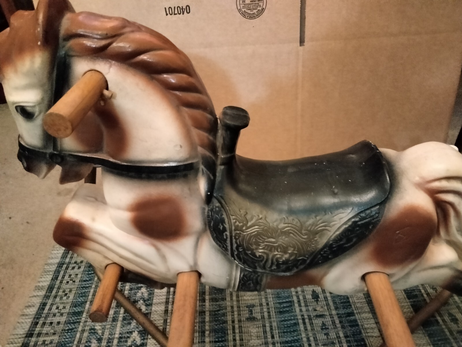 Vintage Spring Rocking Wonder Small Size Horse. Attic Find. | eBay