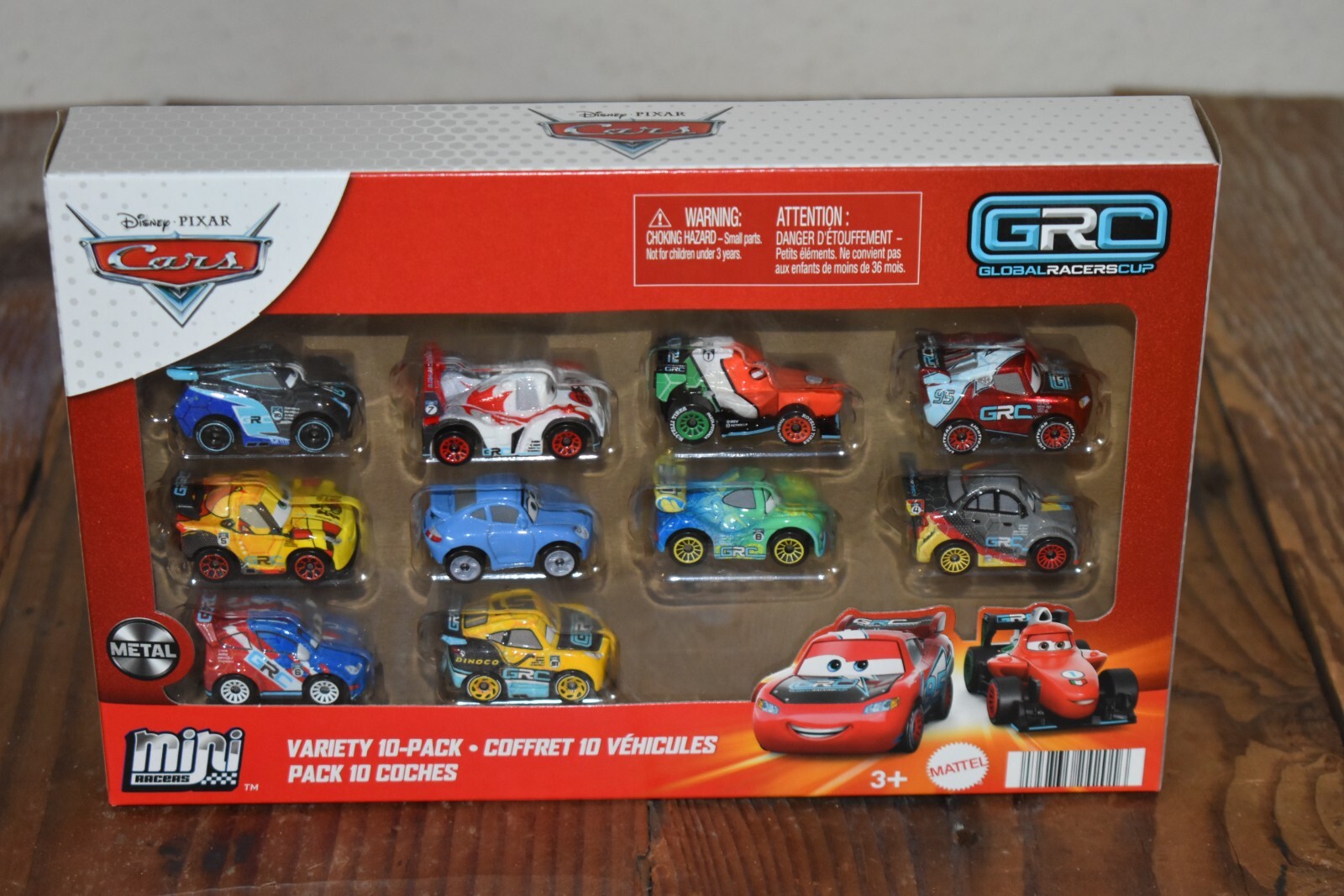 DISNEY PIXAR CARS MINI GLOBAL RACERS CUP 10-PIECE VARIETY SET HXY65 LMQ ...