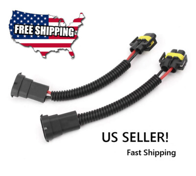 H11 H9 H8 Wiring Harness Socket Wire Connector Plug extension cables 16 ...