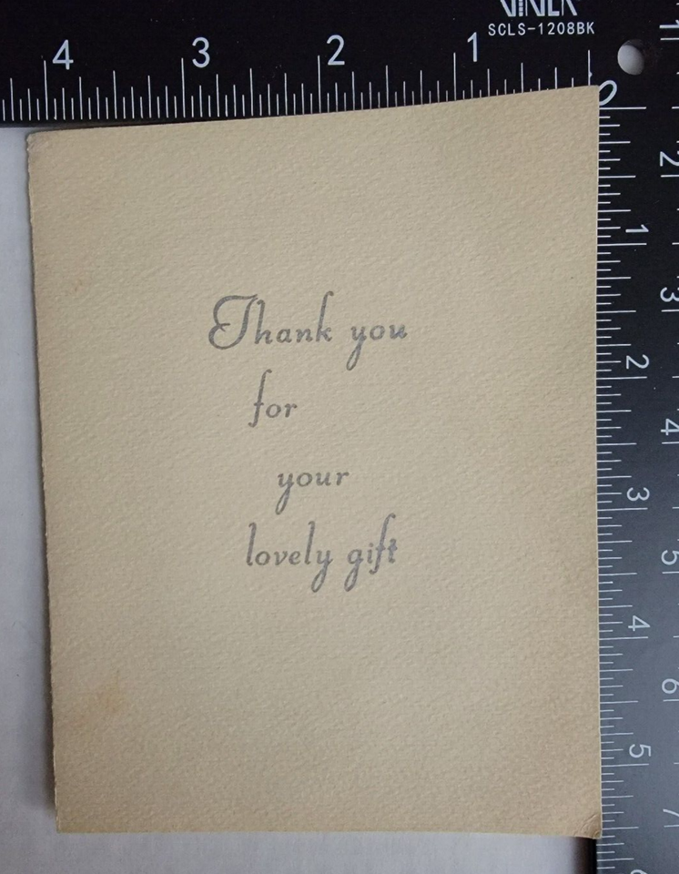 VINTAGE THANK YOU CARD FROM MARY LOU AND TOMMY'S WEDDING FREE SHIPPING ...