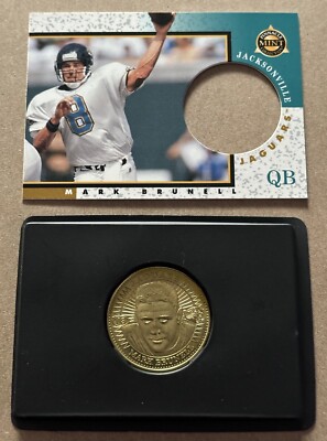 1997 PINNACLE MINT COLLECTION MARK BRUNELL W/ COIN #3 JAGUARS $$ | eBay