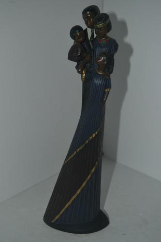 Art Deco Mahogany Princess Sculpture The Gatheing Family Figure | eBay