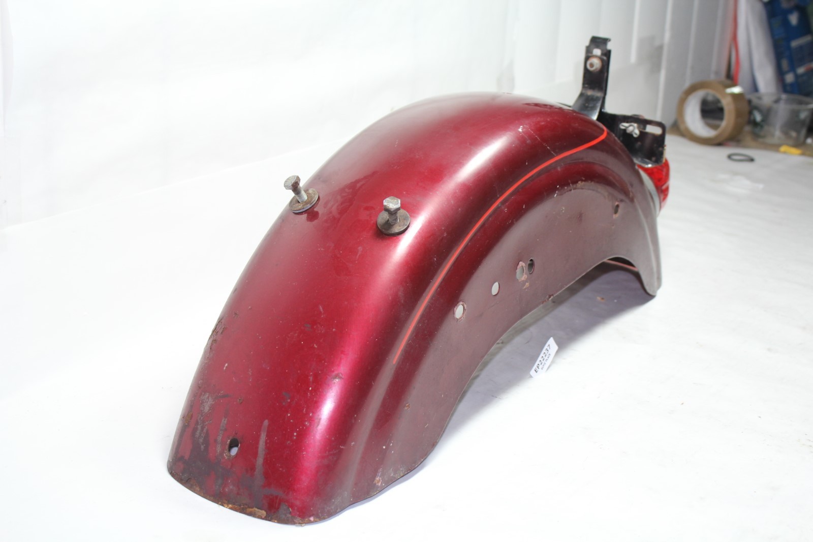 FXR rear fender w/ FREE taillamp Harley FXRT FXRD FXLR FXRP FXRS Red ...