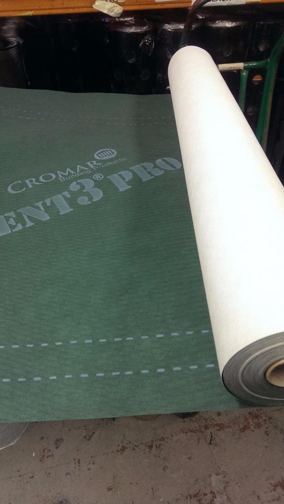 Roofing Breathable Membrane Felt CROMAR VENT 3 Pro 1m x 1m Under Tiles ...