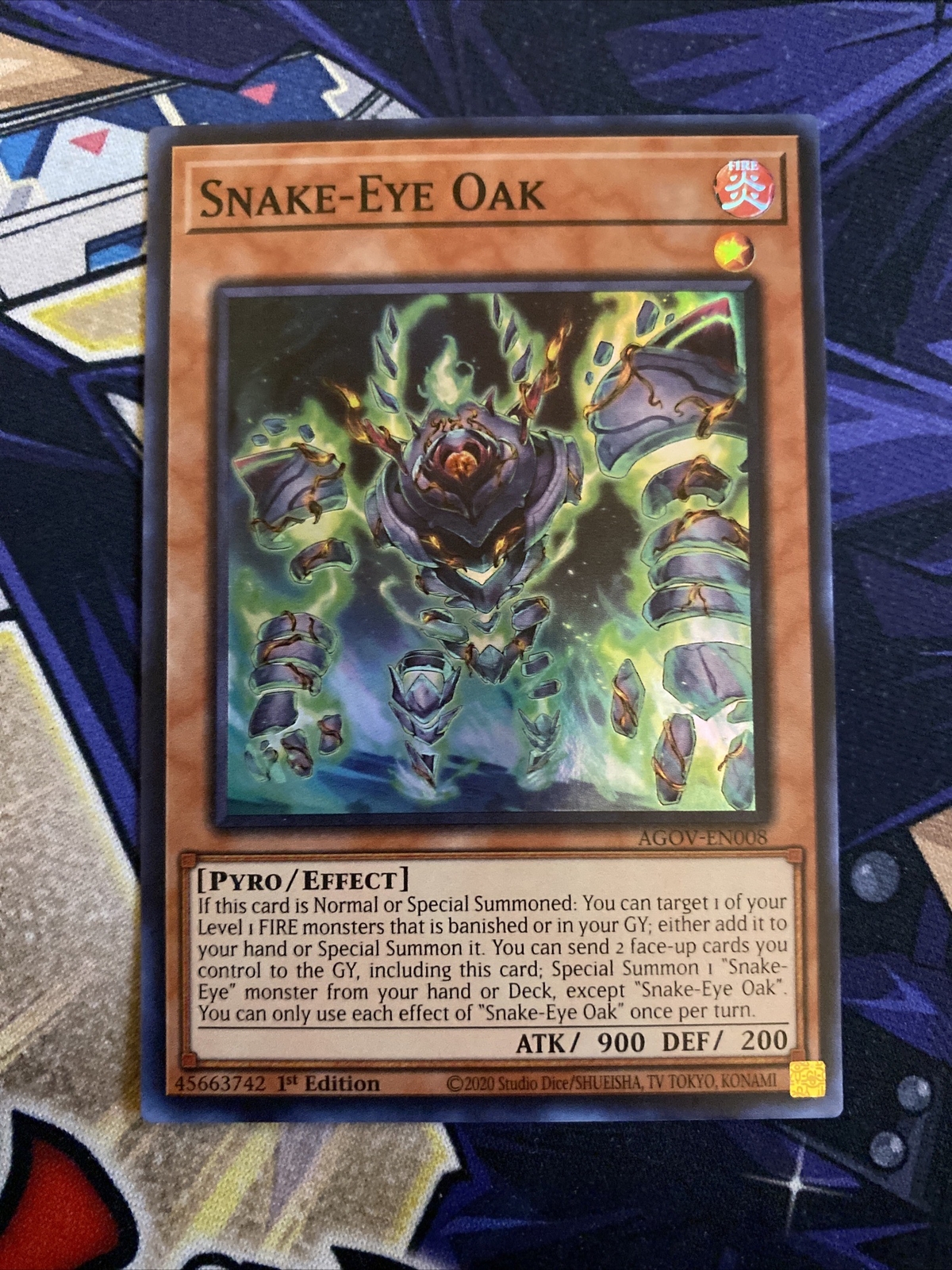 Yugioh! - Snake-Eye Oak - AGOV-EN008 - Super Rare - 1st Ed - NM/M -NEW ...