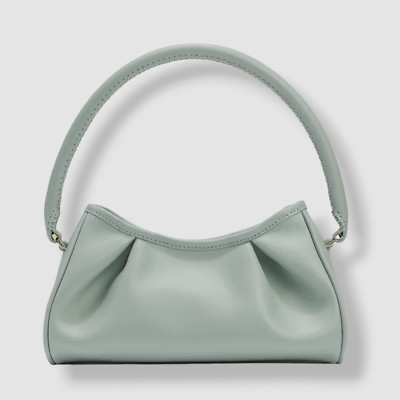 $375 Elleme Women's Green Small Dimple Leather Shoulder Bag One Size ...